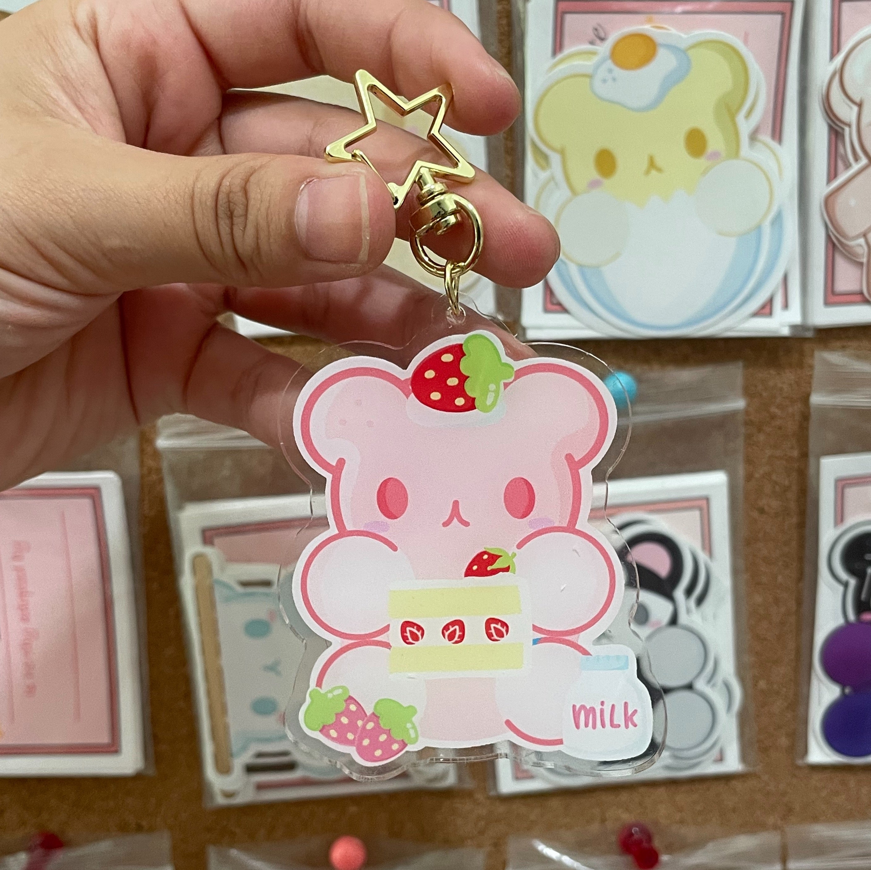 Mega keychain - Strawberry shortcake – Sugarspaceart